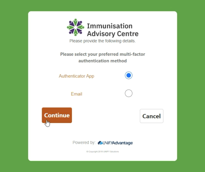 Registering for e-learning - Immunisation Advisory Centre